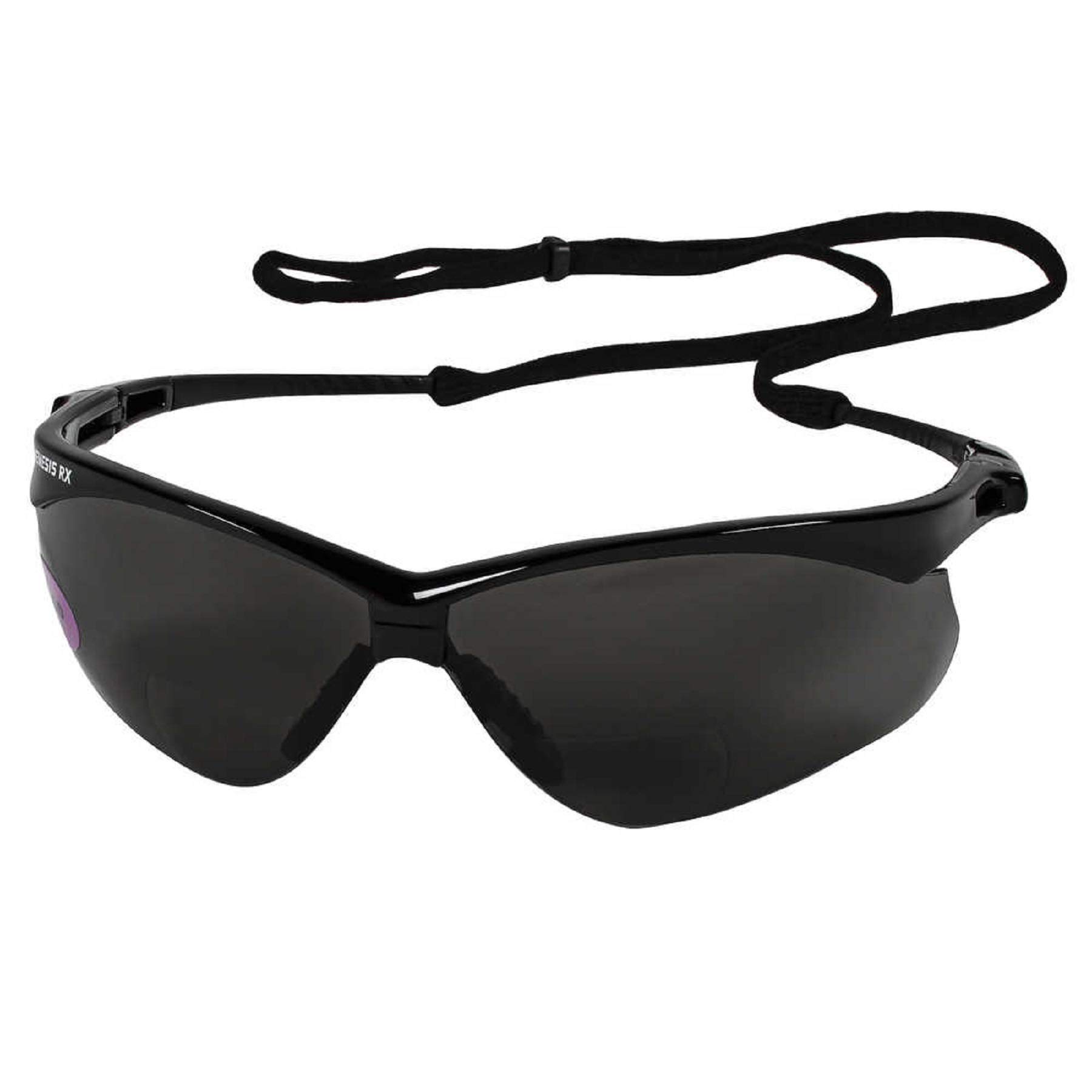Kleenguard V60 Nemesis RX Safety Eyewear 22518, Smoke +2.0 Lens Bifocal (3 Pair)