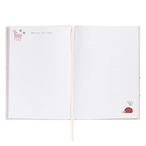 kikki.K Woodland Wanders Designer Collection - B5 Feature Journal, Constructed with 140 GSM Paper, Features a Hard Cover with 200 Pages of Lined, Blank and Quoted Designs