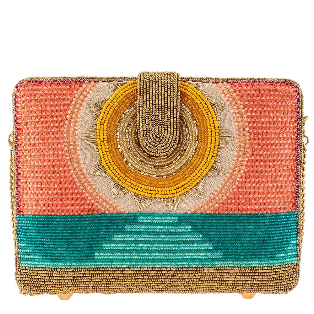 Mary Frances Pink Tropics Crossbody Flamingo Handbag, Multi