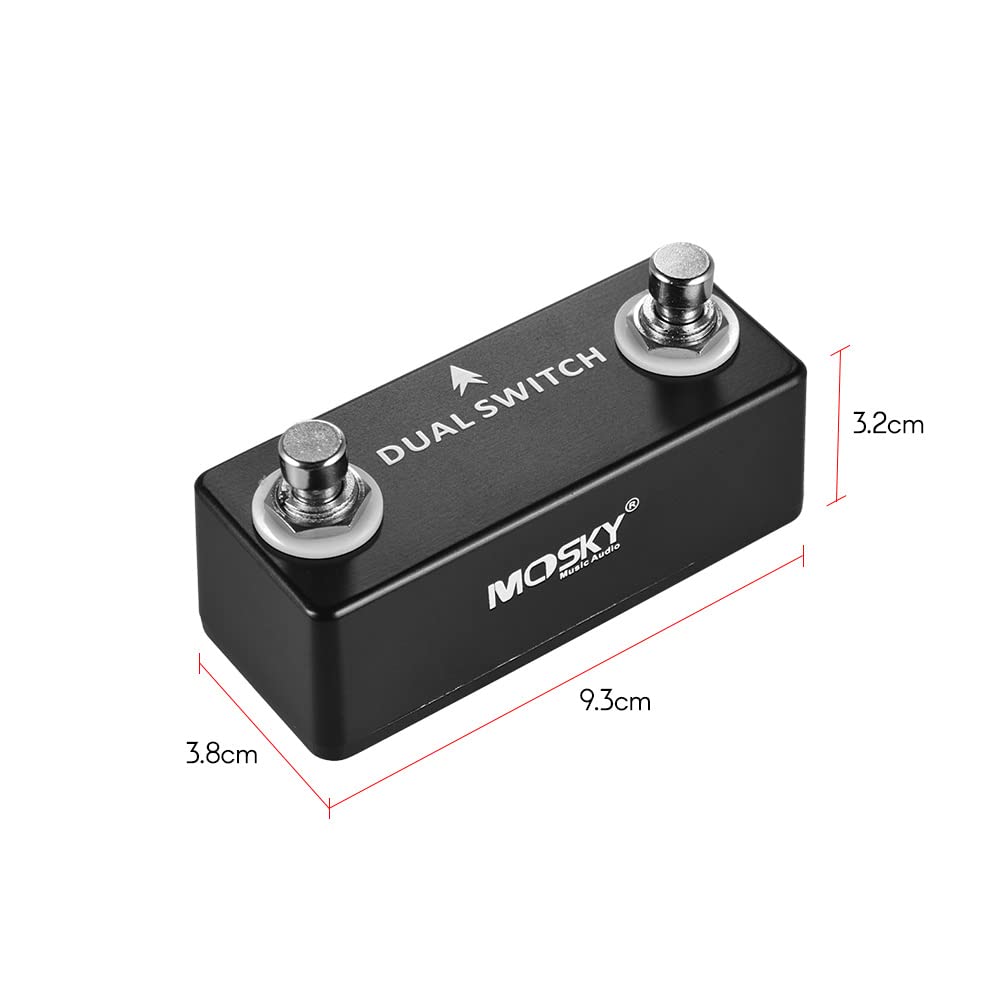 Lerodite Guitar Footswitch Pedal Foot Pedal DUAL SWITCH PEDAL