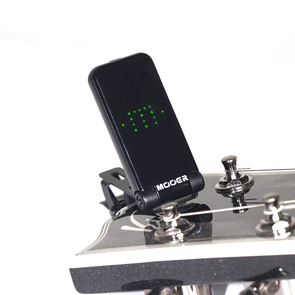 MOOER Groove Loop X2 Stereo Guitar Looper Drum Machine with Clip On Guitar Tuner and Cold Color Footswitch Topper