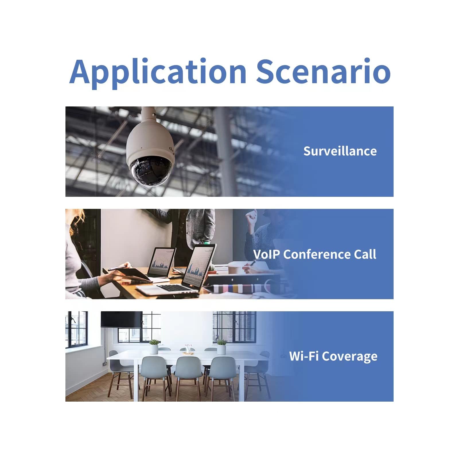 PoE Injector Adapter, 30W, IEEE 802.3af / 802.3at Compliant, 10/100/1000Mbps, up to 100 Meters (325 Feet)