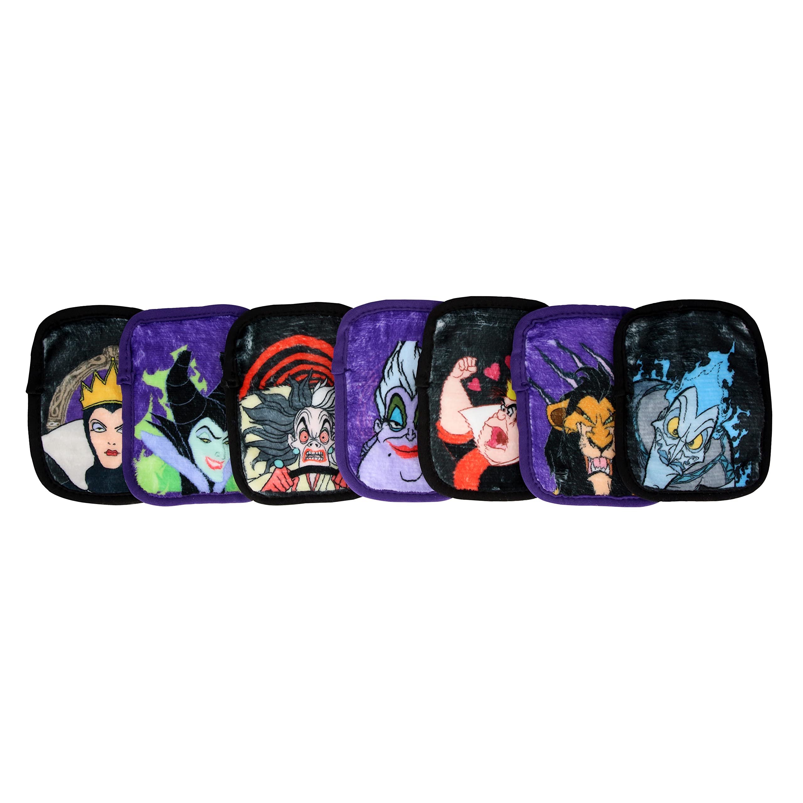 MakeUp Eraser, 7-Day Set, Erase All Makeup With Just Water, Including Waterproof Mascara, Eyeliner, Foundation, Lipstick, and More, Disney Villains, 7 ct.