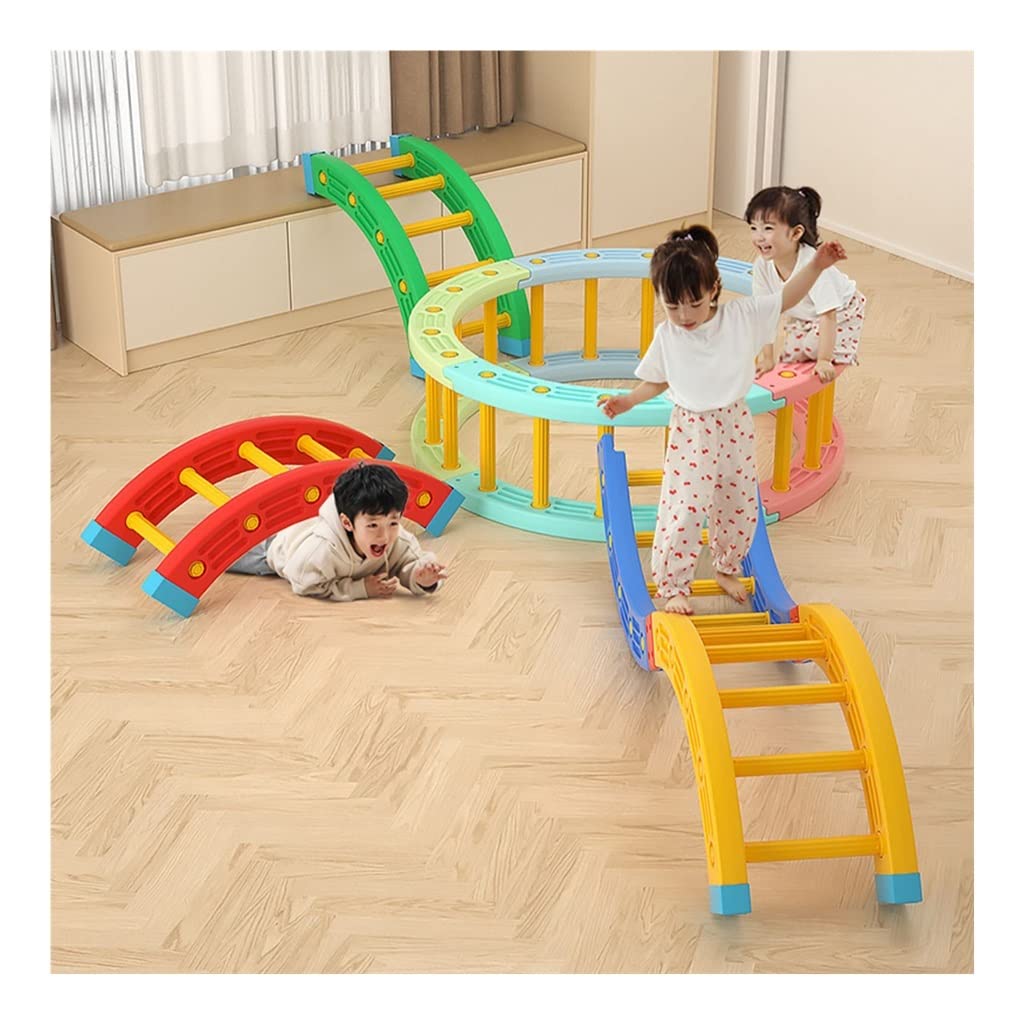 Plastic Climbing Frame Combination, Home/School Obstacle Course Activity Center, Promote Vestibular Development Climbing Games