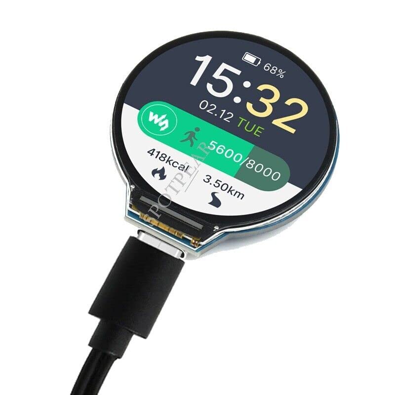 RP2040 Development Board Onboard 1.28inch Round LCD Display Screen/Accelerometer/Gyroscope Sensors for Raspberry Pi