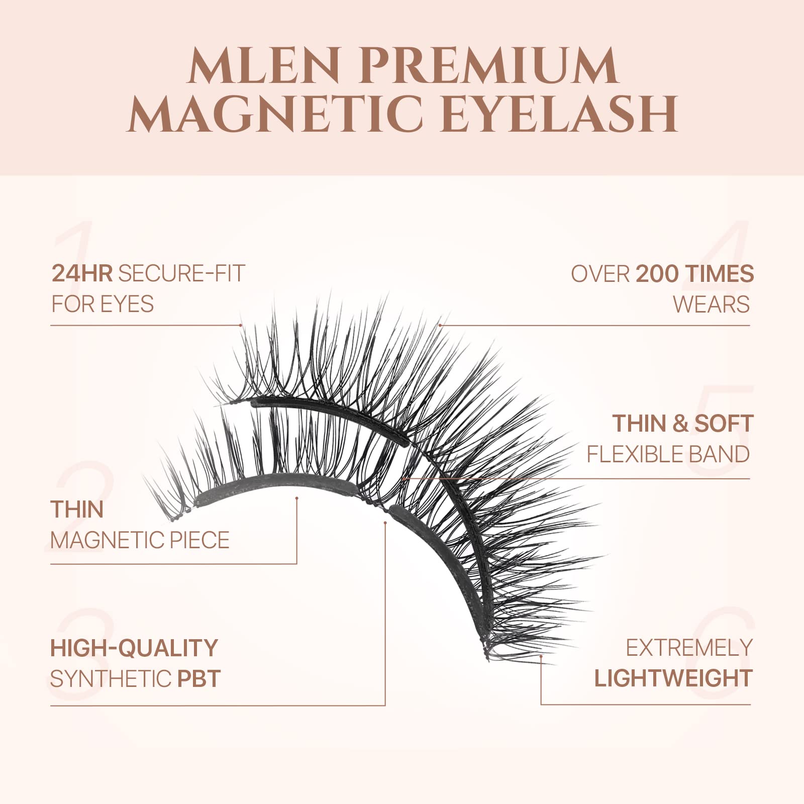 MLEN Dual Magnetic Eyelashes (01)