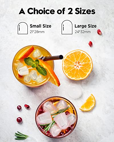 Silonn Countertop Ice Maker Machine with Handle, Portable Makers Countertop, Makes up to 27 lbs. of Per Day, 9 Cubes in 7 Mins, Self-Cleaning Scoop and Basket, Black, 12 x 9 x 12 inches (SLIM06)