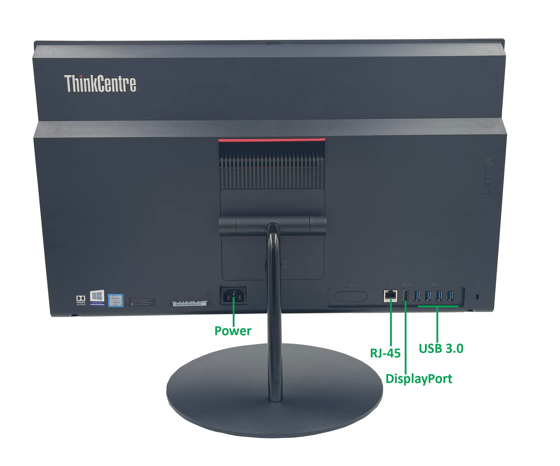Lenovo ThinkCentre M810z All in One Desktop Computer PC, Intel Core i3-6100 3.70 GHz Processor, 8GB Ram, 256GB SSD, WiFi & Bluetooth, Keyboard Mouse, Win 10 Professional (Renewed)
