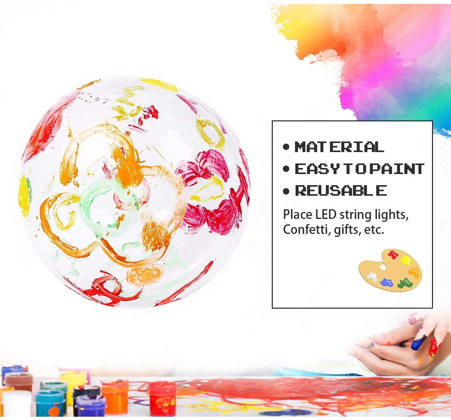Led Balloons,helium tank for balloon at home,Clear balloon Light Up Bobo Balloons (warm white (10 set+15balloons))(Not Includ Battery)