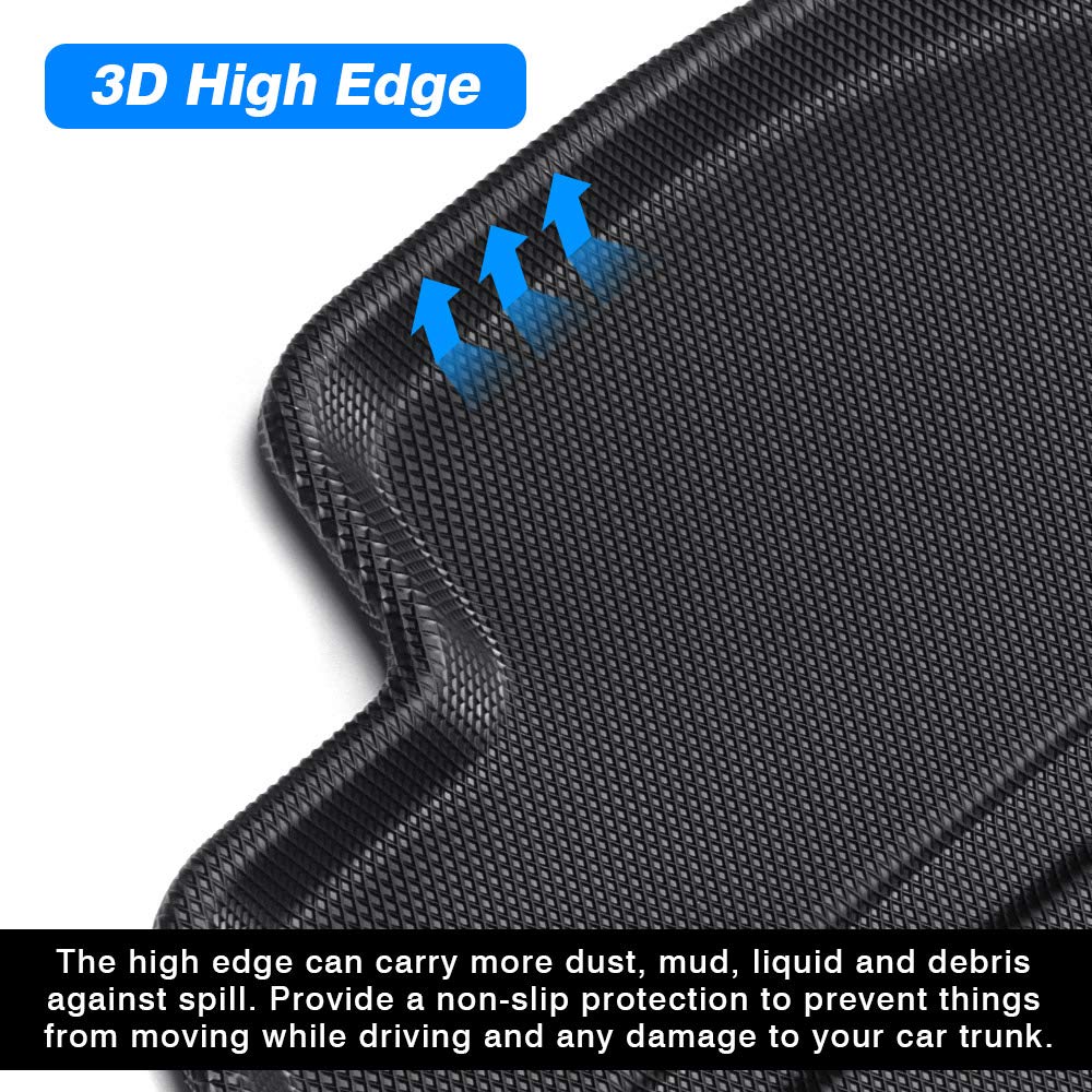 KUST Cargo Mat for 2011-2019 Ford Explorer Cargo Liner All Weather Trunk Floor Mat Black TPO Non-Slip