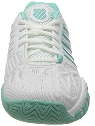 K-Swiss Performance Women's Tennis Shoes, White White Aruba Blue 121, 7 UK