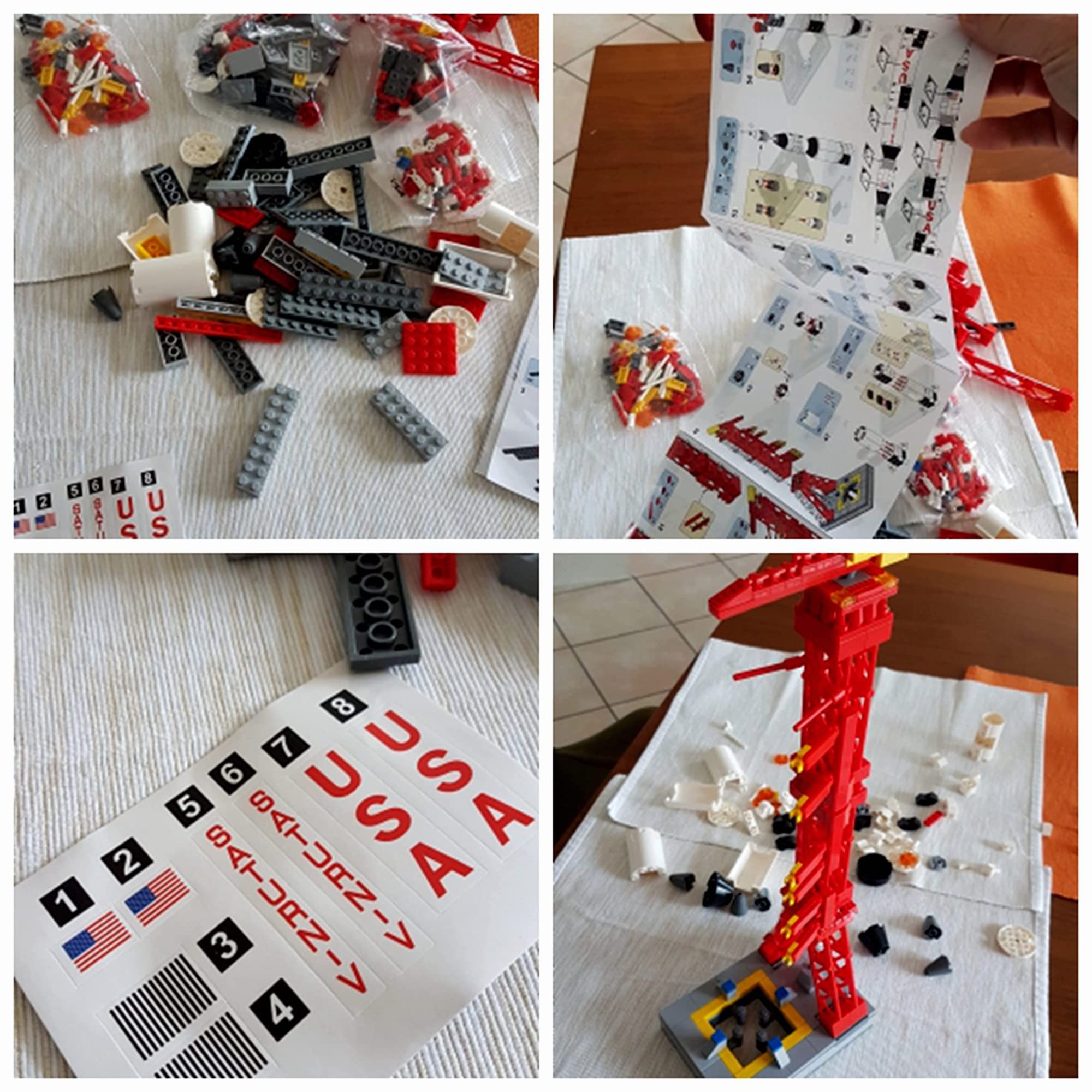 LEQUMOC Rocket in Building Set, (425PCS), for Boy Age 6 + Year Old