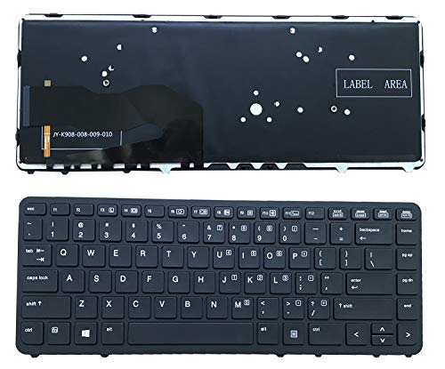 Laptop Replacement Keyboard with Backlight for HP EliteBook 840 G1 G2 850 G1 G2 745 G1 G2 HP ZBook 14 Series US Layout