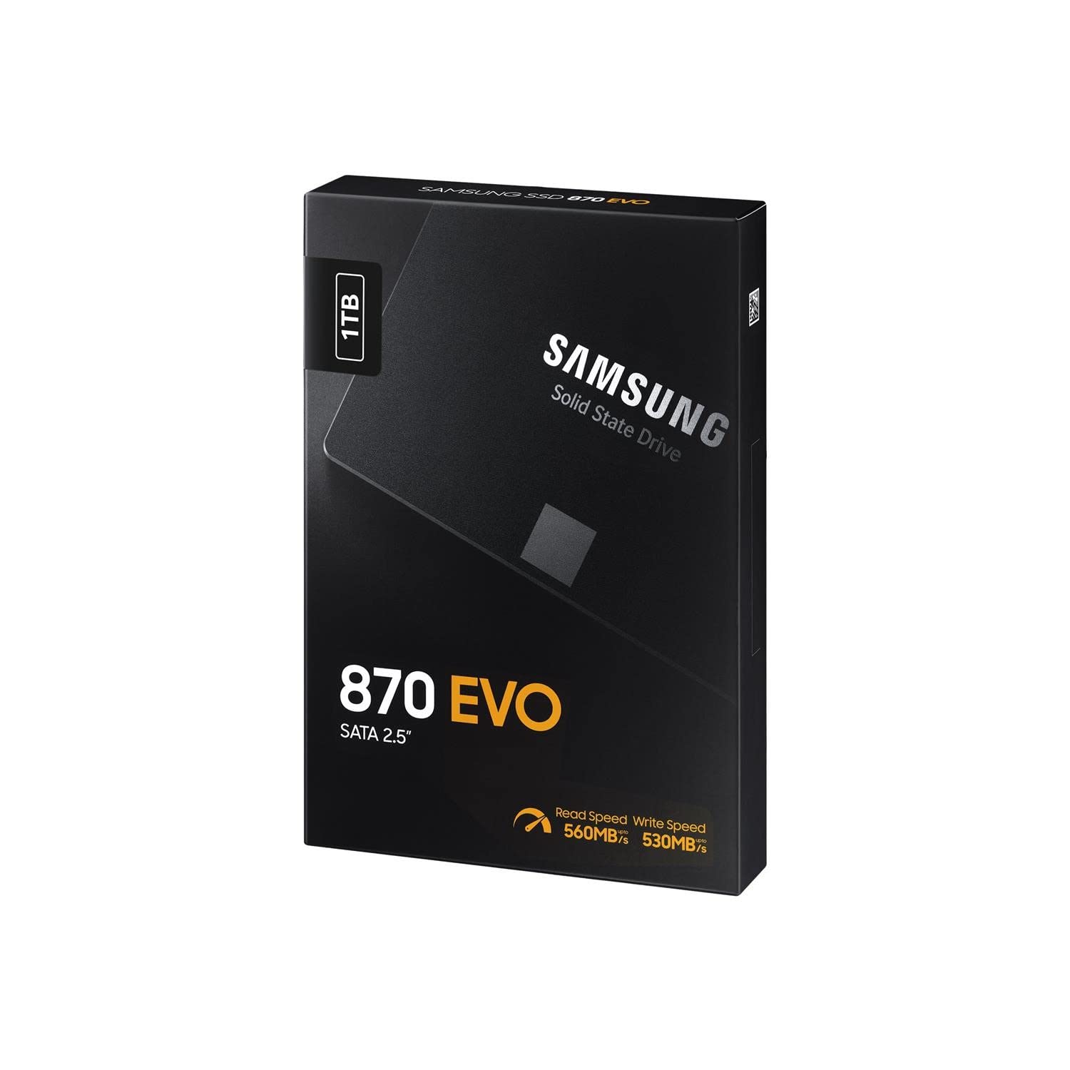 SAMSUNG SSD 870 EVO, 1 TB, Form Factor 2.5”, Intelligent Turbo Write, Magician 6 Software, Black (Internal SSD)