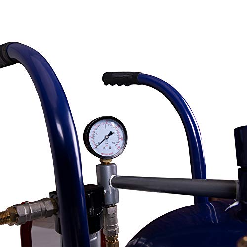 Sand Blaster Abrasive Blaster Portable Power Sand Blasting Kit for Removing Paint, Stain, Rust, Compatible Pressure Sand Blaster (Blue)