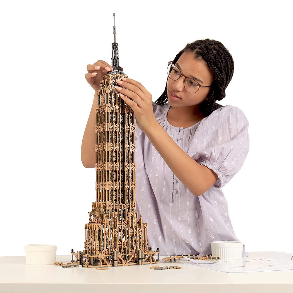 K’NEX Architecture - Empire State Building – New Building Set for Adults & Kids 9+ - 2122 Pieces – Over 2 Feet High – Amazon Exclusive