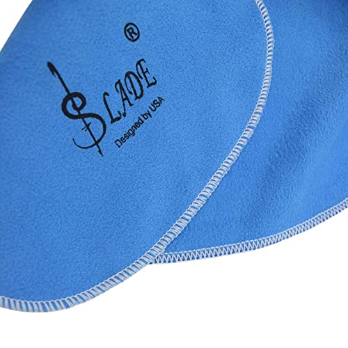 Lerodite Cleaning Cloth Swab for Inside Tube Suitable for Clarinet Piccolo Flute Sax Saxophone (Blue)