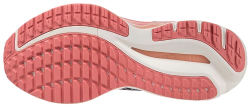 Mizuno Women's Wave Inspire 19 Running Shoe, Blue Quartz/Peach Bud, 9
