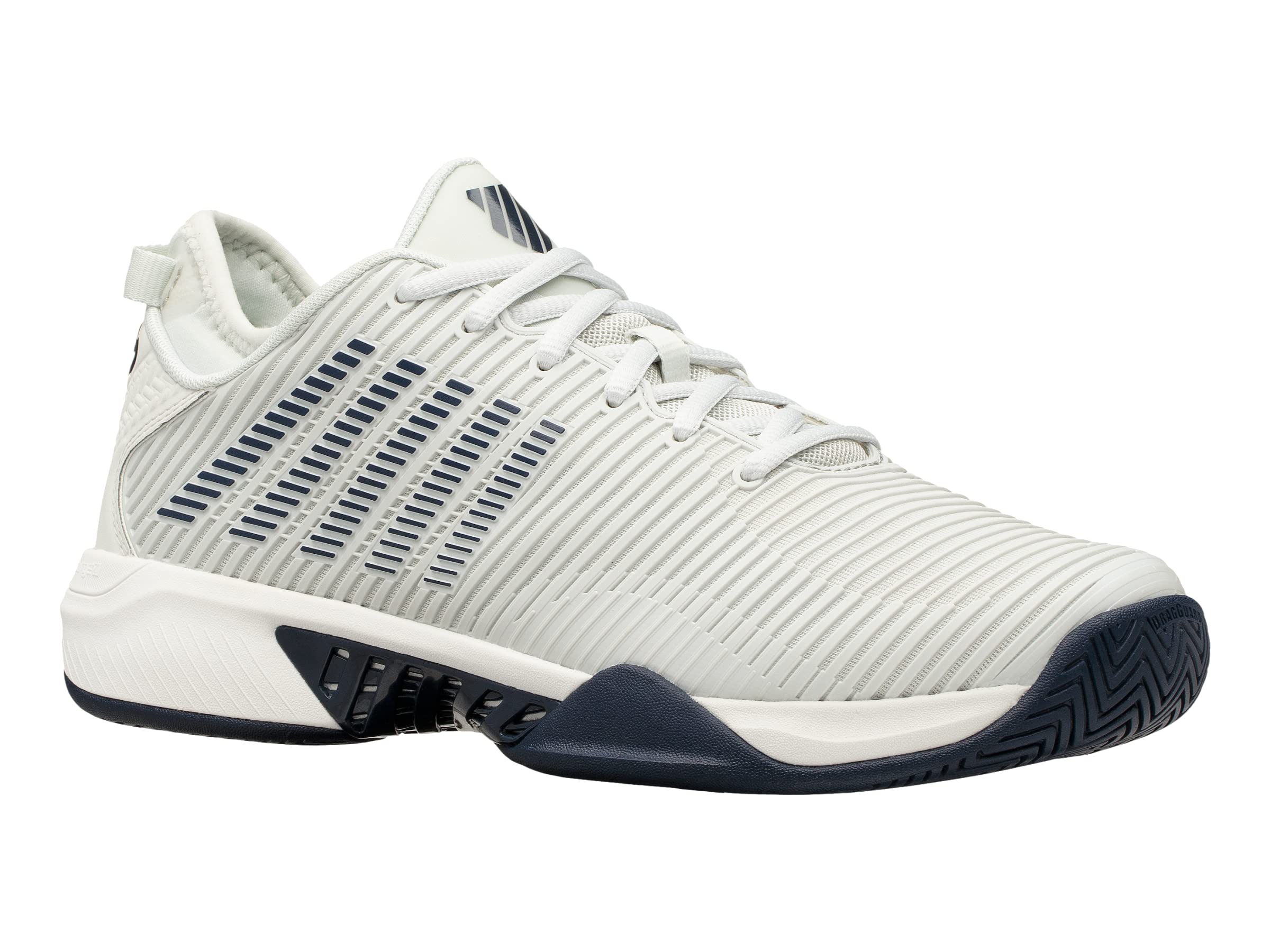 K-Swiss Men's Hypercourt Supreme Tennis Shoe, Barely Blue/White/Navy, 9 M
