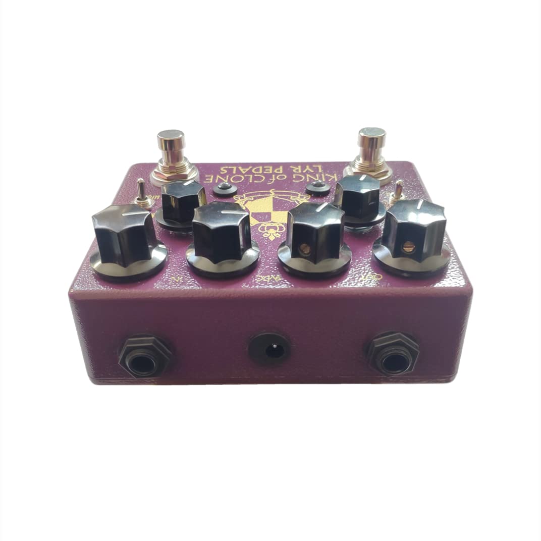 LYR Pedal,Guitar OVERDRIVE effect pedal, king of tone, classic upgrade guitar pedal, purple, true bypass(SV4)