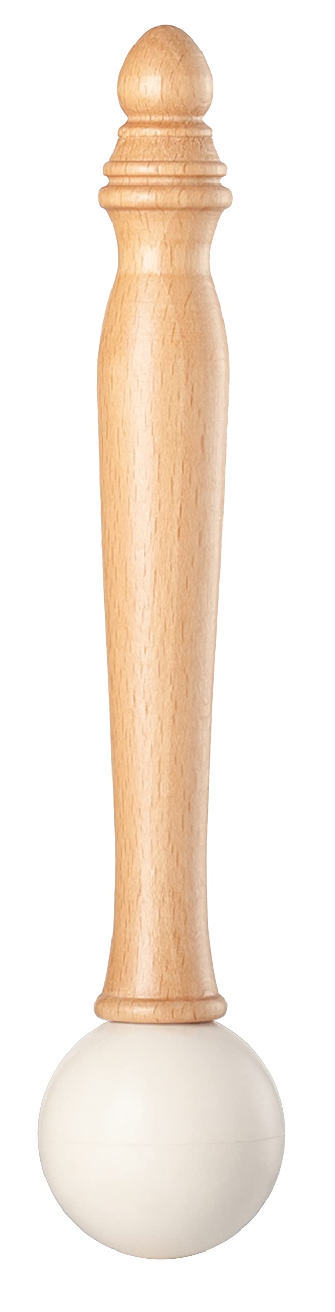 MEDITUNE Rubber Mallet for Crystal Singing Bowls (High Hardness Beech)