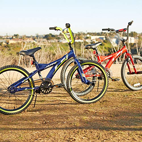 Huffy Kids Bike for Boys, Ignyte 20 inch Red & Blue, Gloss Crimson