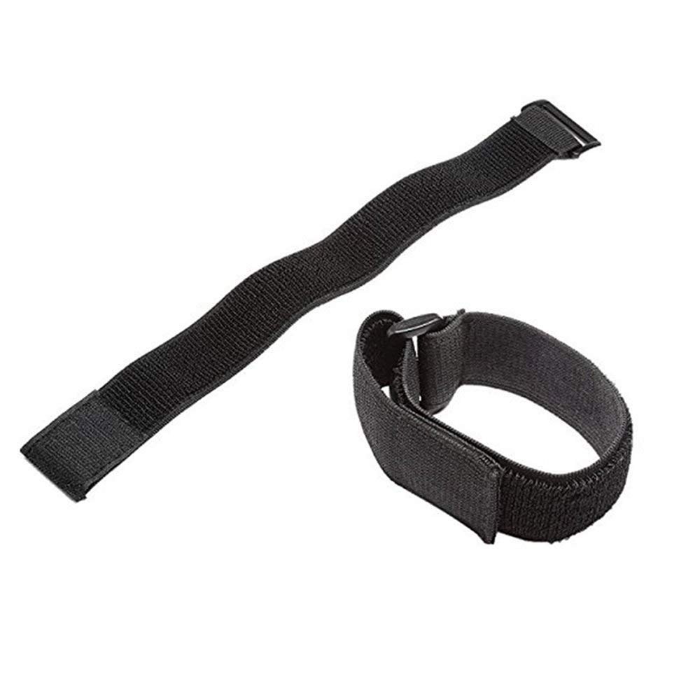 JKJF Cycling Safety Bind Pant Leg Bands Clip Strap Riding Fishing Elastic Ankle Leg Trousers Bind Pants Adjustable Magic Fastening Belt (15 inch Length, 1.5 inch Width, 2 Pcs)