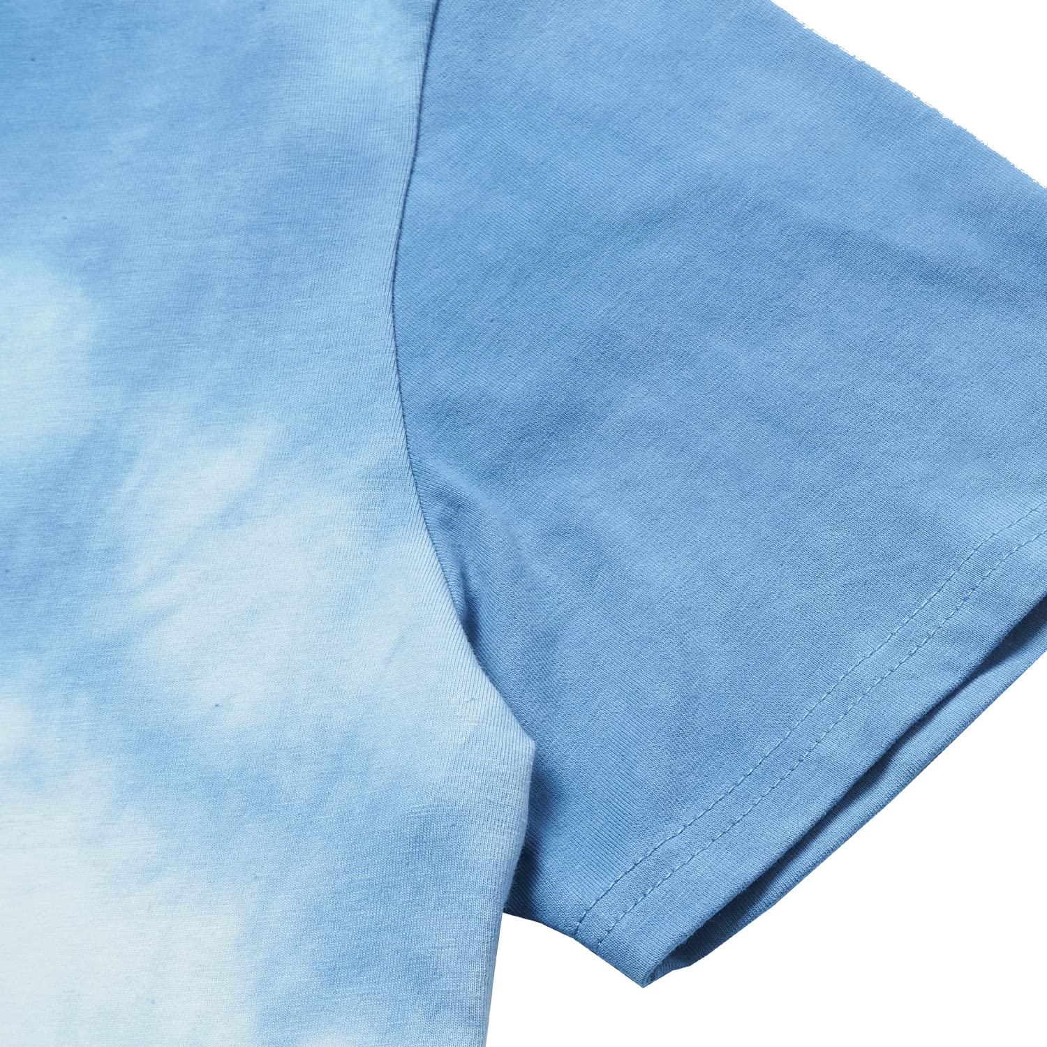 LETAOTAO Mens Tall T Shirts Tie Dye Shirts for Men Extra Long Tshirts Longline Hipster Print Tee for Tall Men