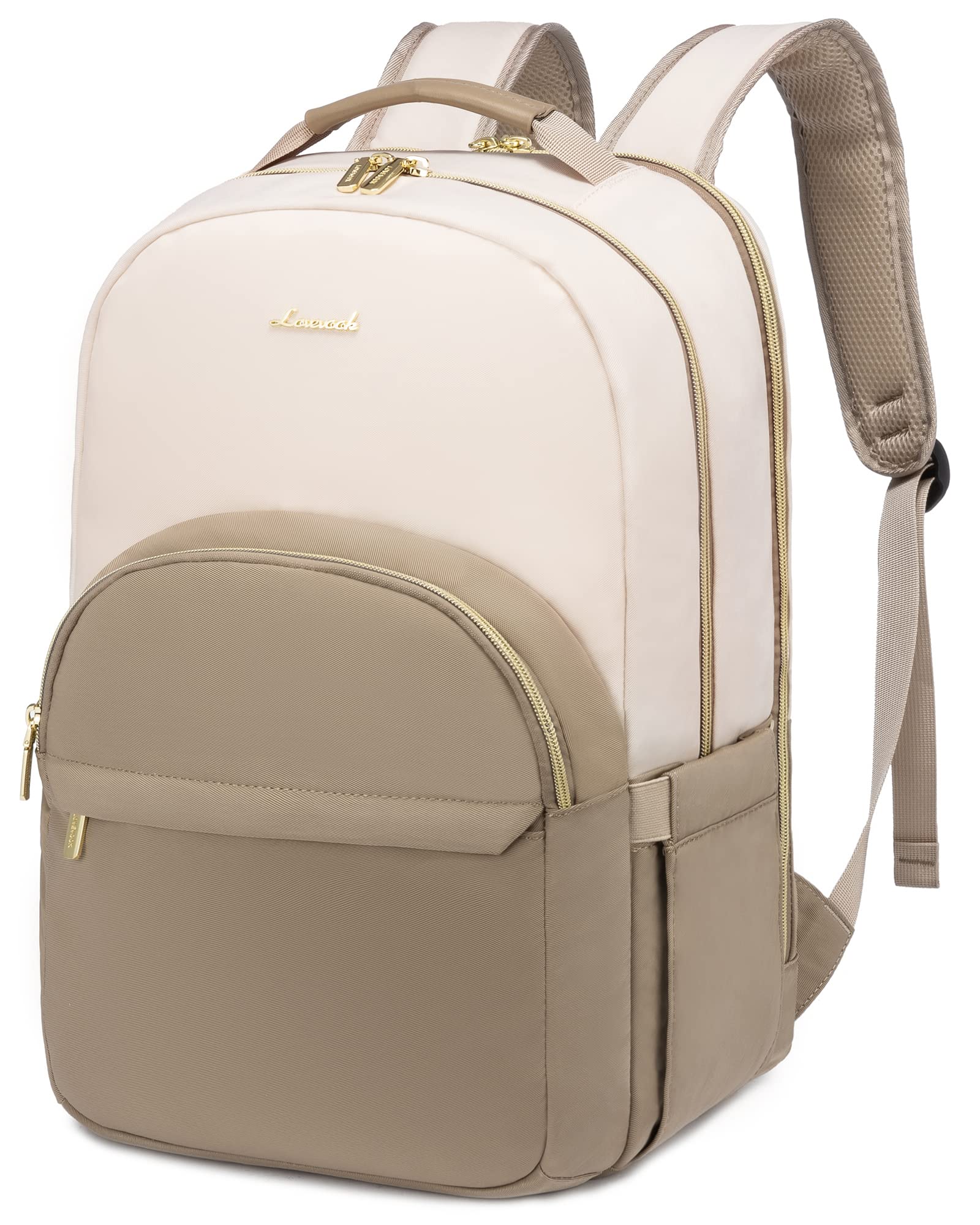 LOVEVOOK Laptop Backpack for Women, Travel Backpack Light Weight, Large Capacity Computer Backpack Purse for Work, Casual Daypack with USB Charging Hole(Pink,15.6 Inch)