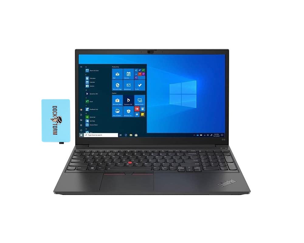 Lenovo 2021 ThinkPad E15 Gen 2 15.6" FHD Display Business Laptop (Intel i5-1235U 4-Core, 16GB RAM, 256GB PCIe SSD, Intel Iris Xe, WiFi 6, BT 5.2, Integrated Webcam, Win10P) w/Hub