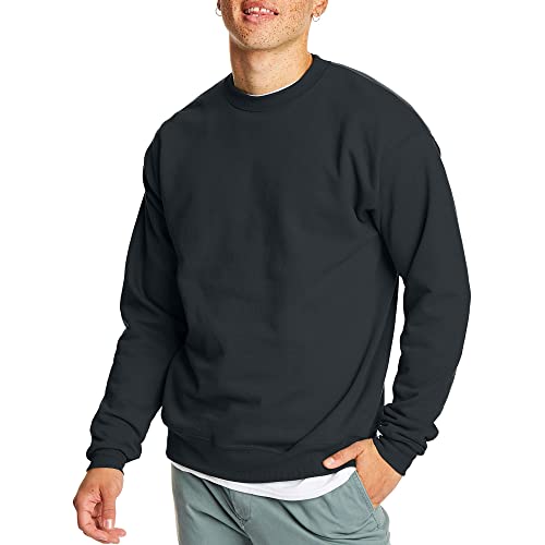 Hanes Men's Ecosmart Sweatshirt, Black, 3XL