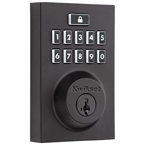 Kwikset CP913CNT-514S Kwikset 913CNT-S SmartCode Contemporary Single Cylinder Touchpad Electronic Deadbolt