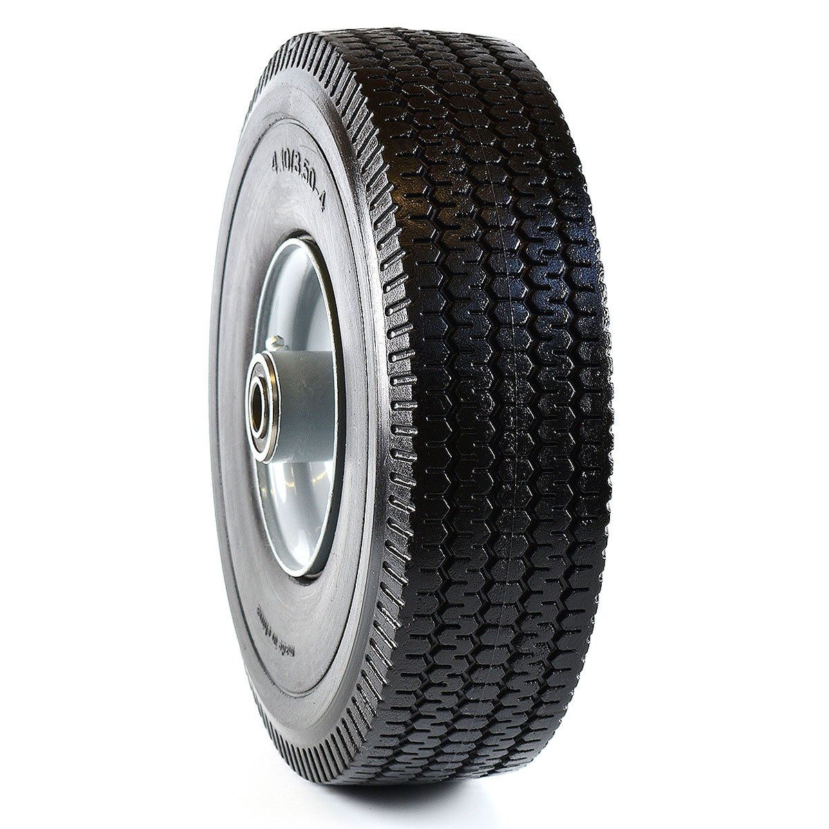 NK WFF8 Heavy Duty 8-Inch Solid Rubber Flat Free Tubeless Hand Truck/Utility Tire Wheel
