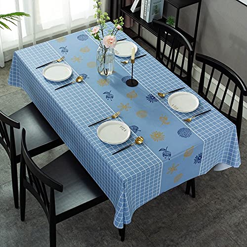 MLQL European-Style Tablecloth Home Restaurant Birthday Party Wedding Decoration Rectangular Waterproof Table Cover A21 140x210cm