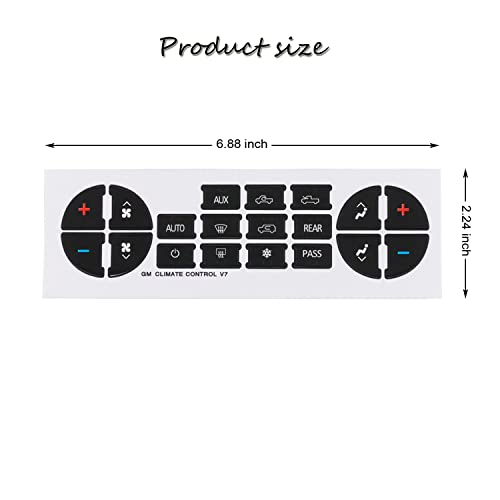 JUSTTOP AC Dash Button Repair Kit for GM Vehicles, Fits Select 07-14, GM Vehicles SUV Van Truck Car Interior Accessories