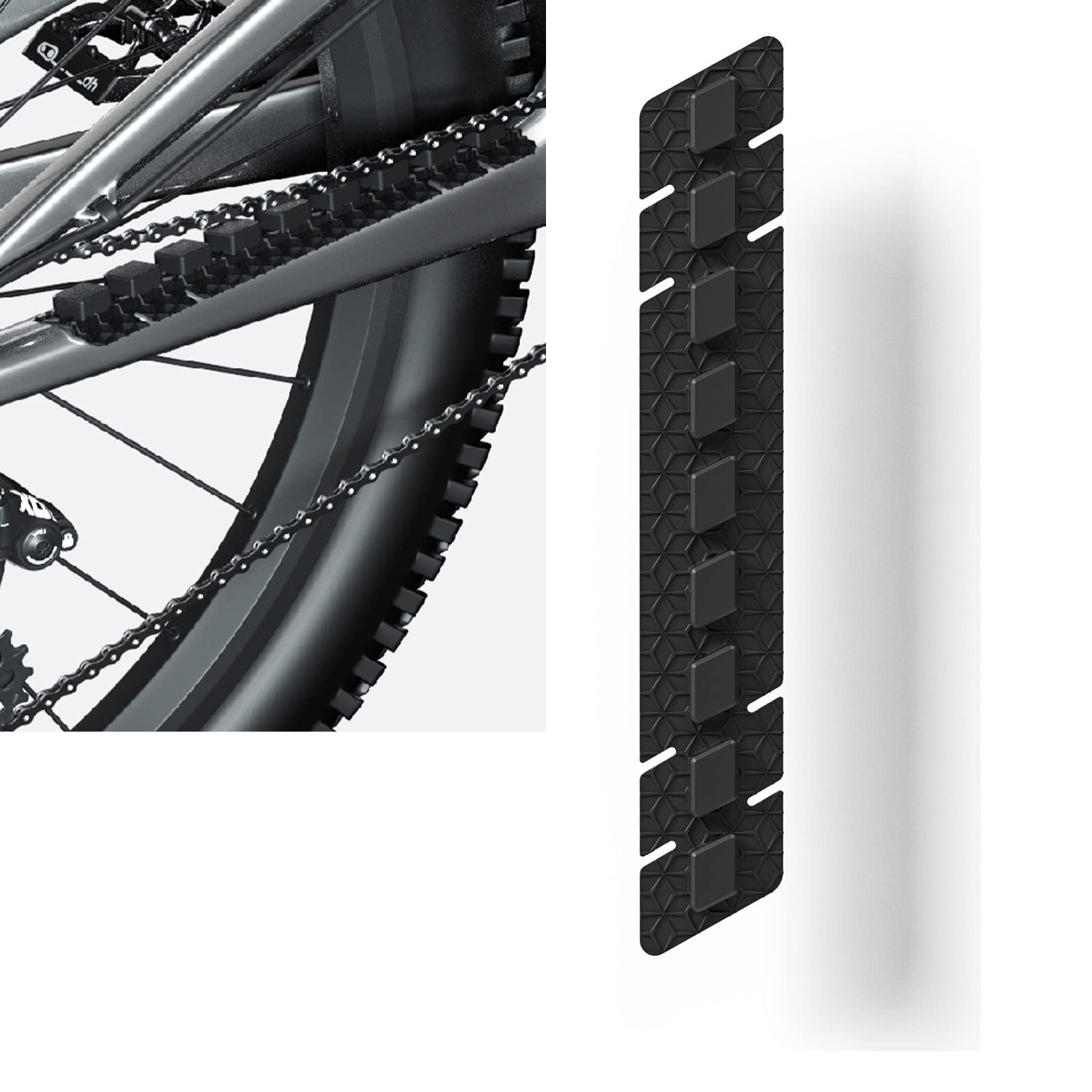 Mountain Bike Downtube Frame Protector, ENLEE Bicycle Chain Stay Protection for BMX (Pad 4, Chain Stay)