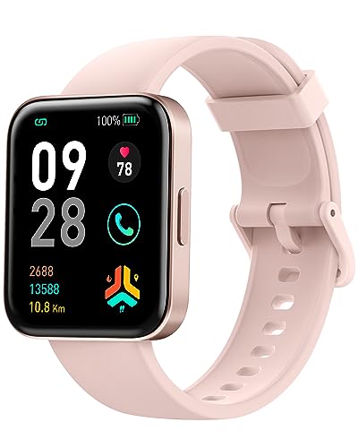 Smart Watch for Women Men with Bluetooth 5.0 Call SOS,14-Day Battery Life,1.83" Fitness Tracker Watch with [24H Heart Rate SpO2 Sleep Monitor],5ATM Watreproof Calculator Music Speaker for Android&iOS