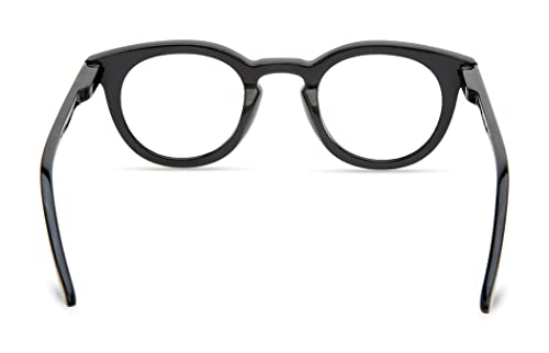 Kenneth Cole REACTION unisex adult Kc1500-b Blue Light Blocking Eyewear Frames, Shiny Black, 45mm US
