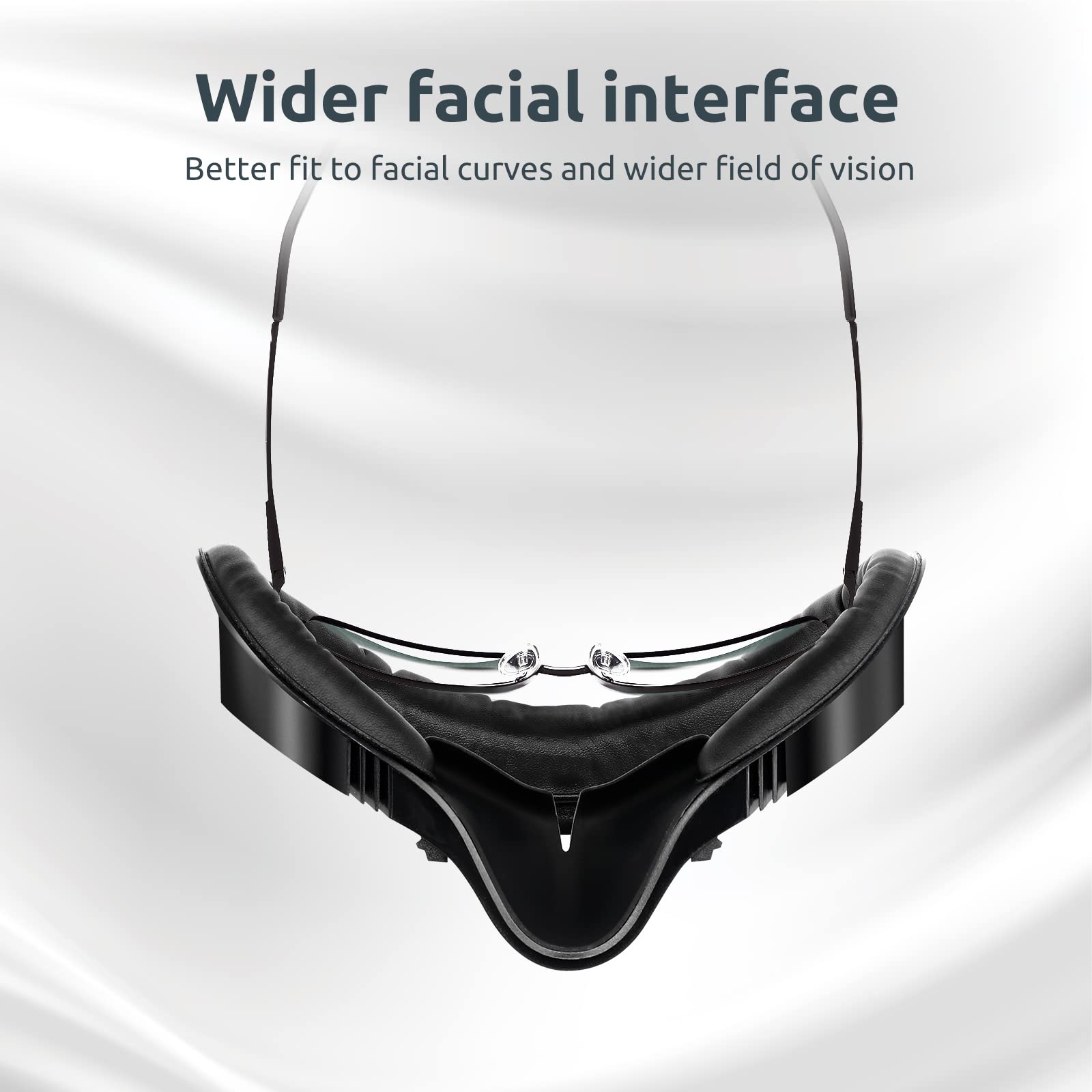 NVNV VR Face Cover Cushion for Oculus Quest 2 , Anti-fogging Facial Interface with Lens Protector , Nose Pad, Sweat-Proof Foam Cushion, VR Accessories Compatible with Meta Quest 2 Headset