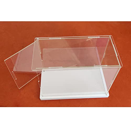 Openable Clear Acrylic Display Case Box ,Versatile Collectibles Display Dustproof Showcase with Thickening Base,for Display Action Figures Home Storage Organizing Toys (6x4x4 inch/15x10x10cm)