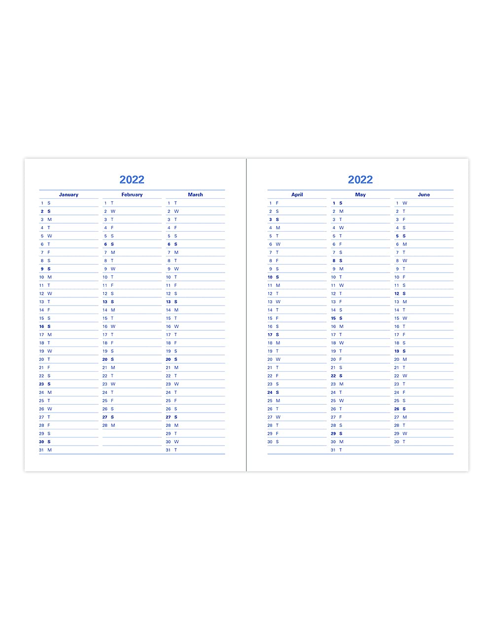Letts Memo A6 Week to View 2022 Diary - red