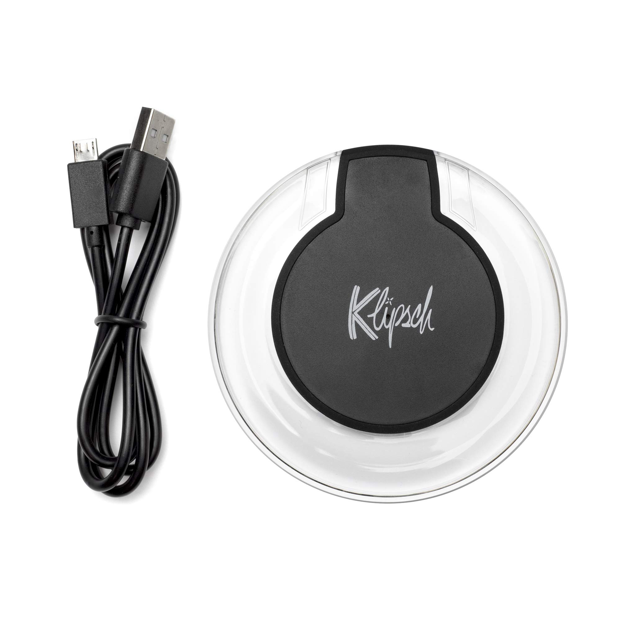 Klipsch S1 True Wireless Earphones with Wireless Charging Pad, 3.2"x1.5"x1.2"