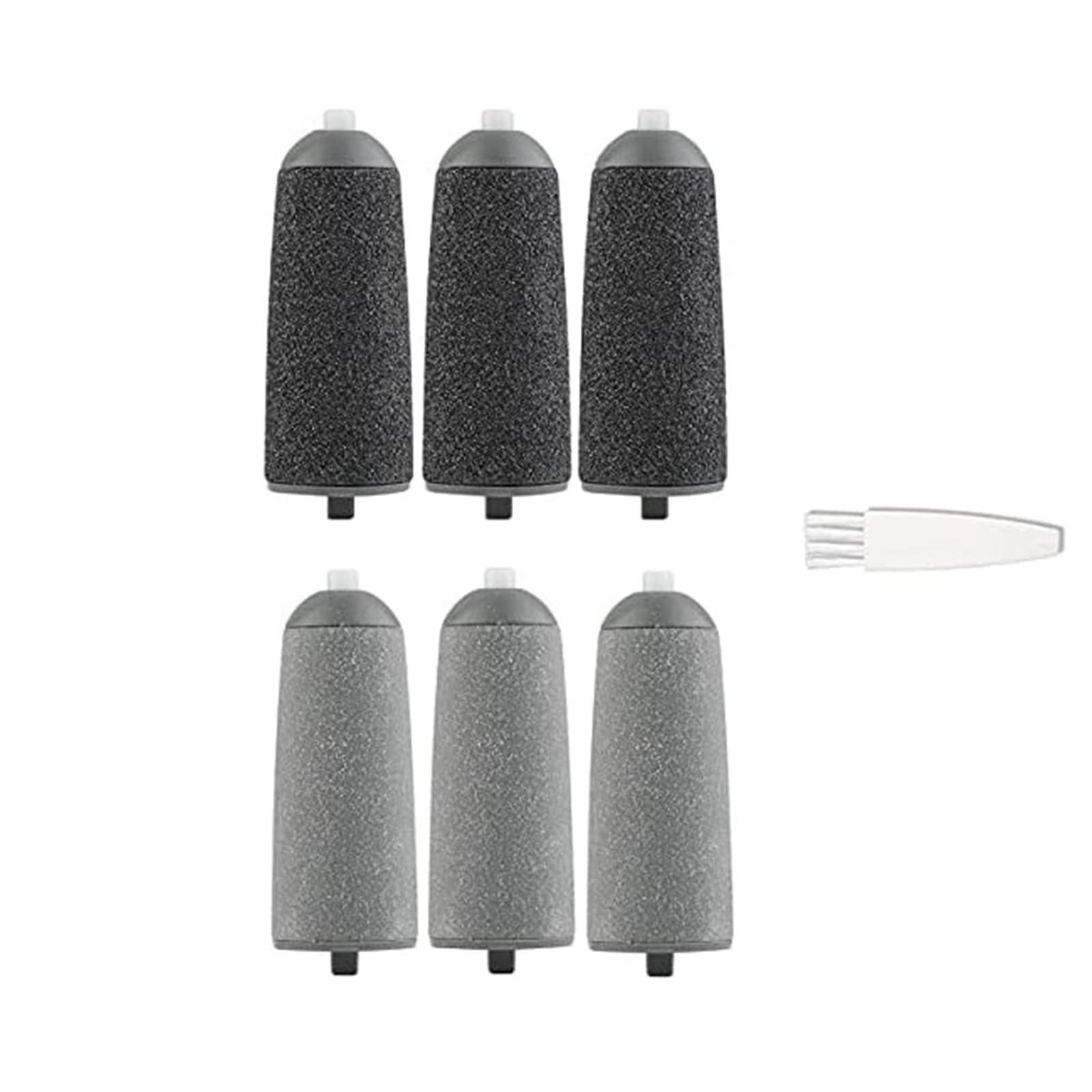Pedicures Replacement Heads, Flawless Pedicures Electric Tool Electric Foot Grinder Replacement Head-3 Black&3 Gray