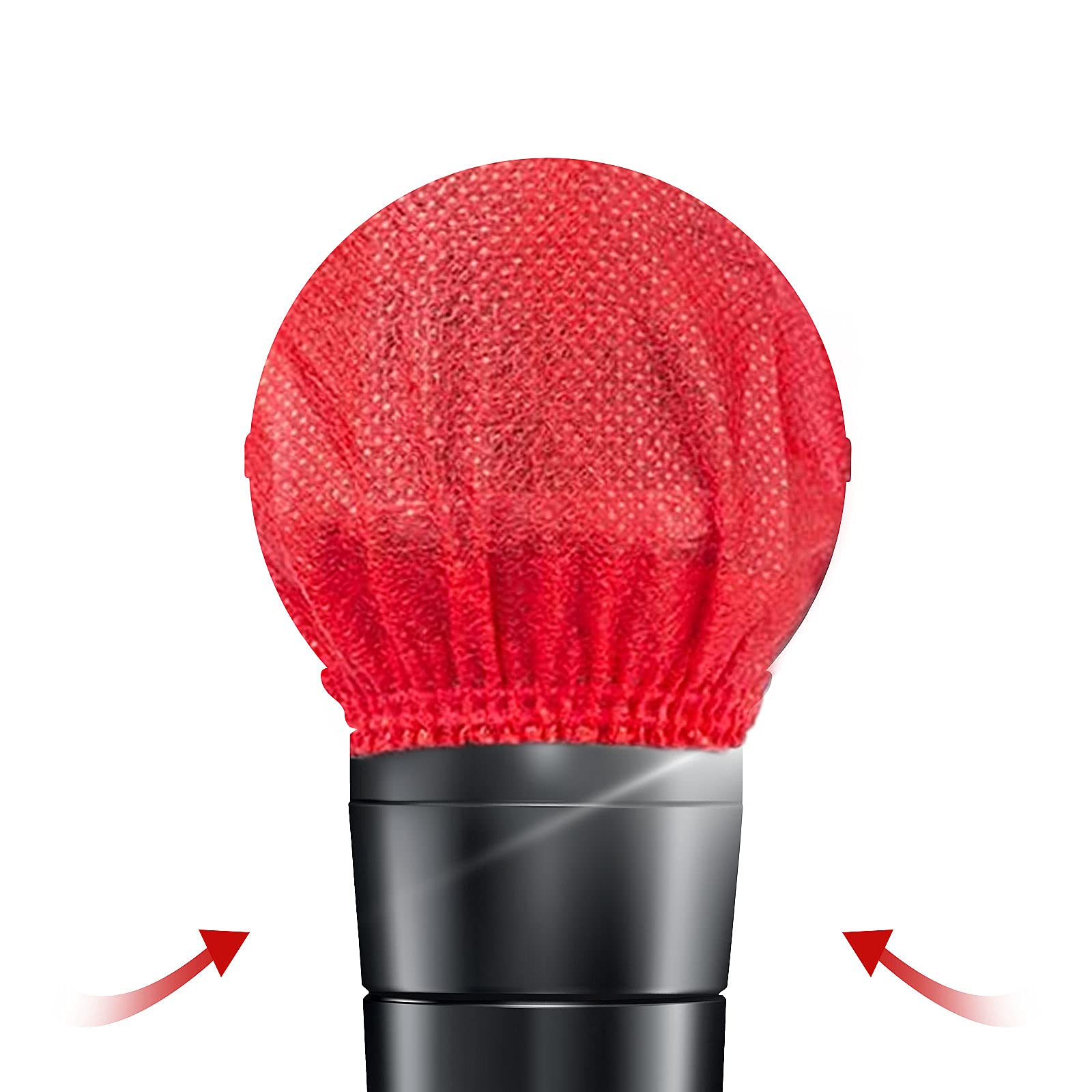 LISHINE 400Pcs Microphone Cover Disposable Non-Woven, Individually Wrapped Mic Cover, Clean and No-Odor Windscreen Mic Cover Disposable for Handheld Microphone Karaoke Microphone