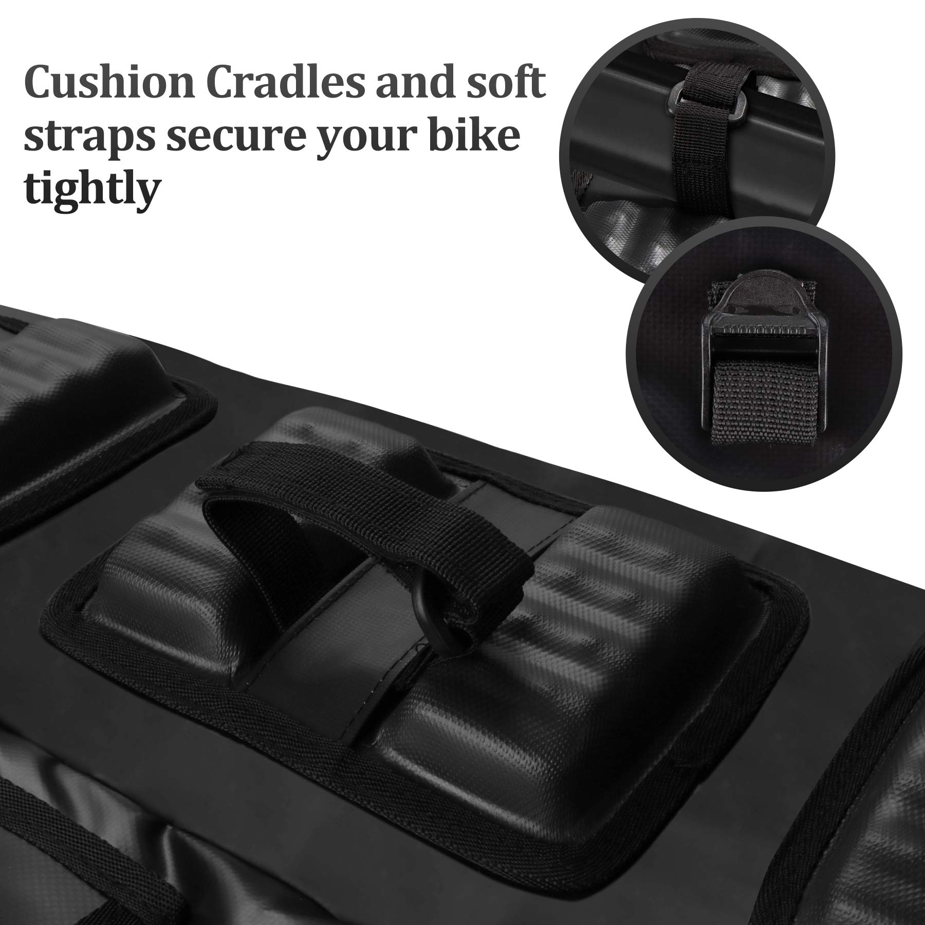 LEETPIC Tailgate Bike Pads for Pickup Truck Tailgate with Secure Bike Frame Straps, Tailgate Protection Pad for Bike and Truck (Classic)