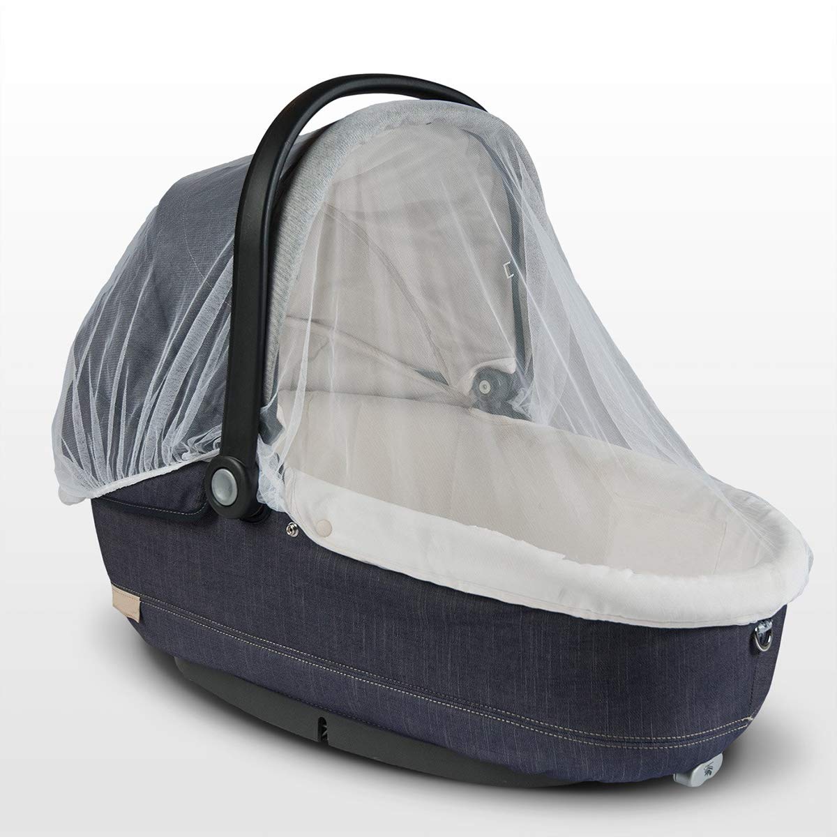 July miracle Mosquito Net Stroller for Baby Insect Protection to Car Seat Cradle, White