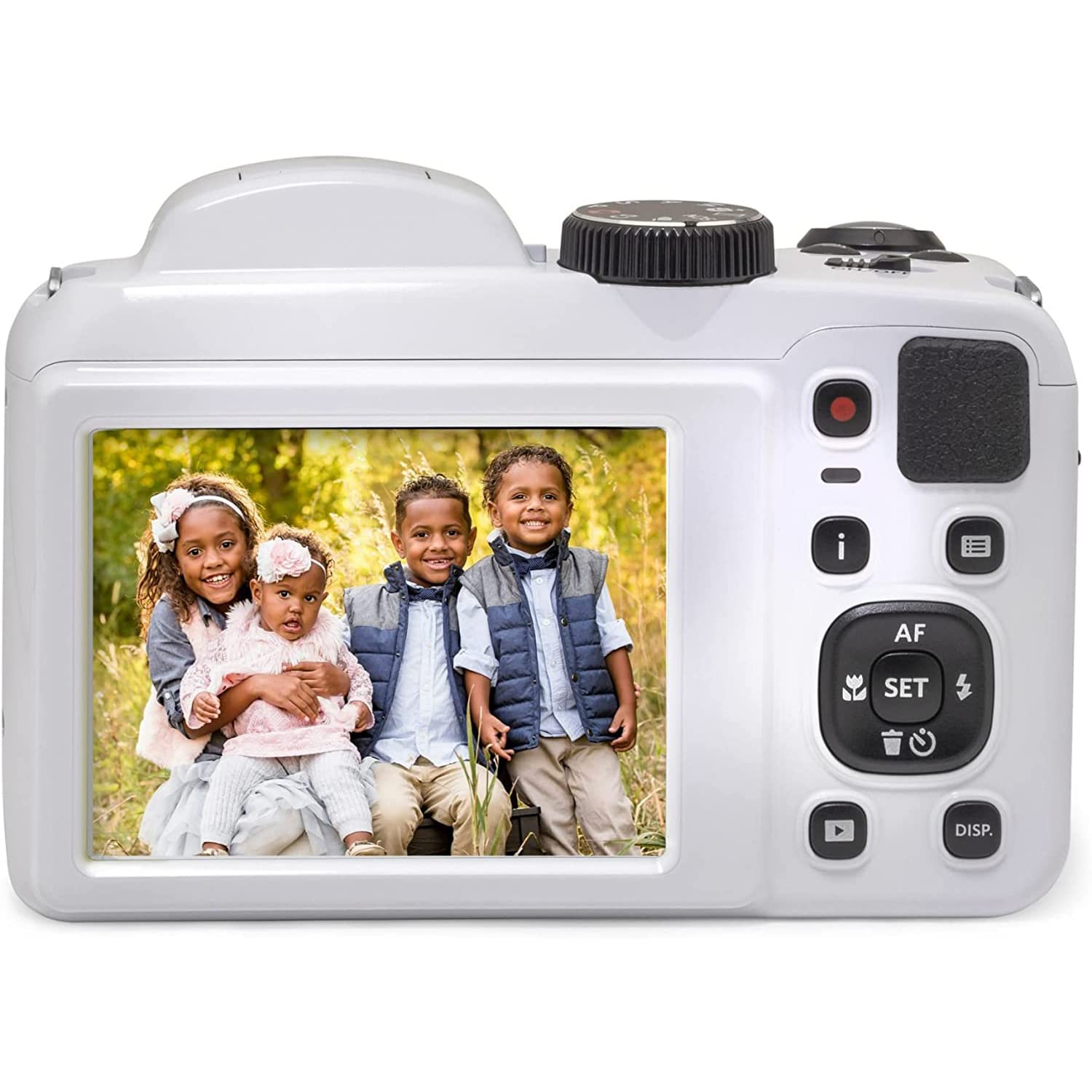 Kodak PIXPRO Astro Zoom AZ255-WH 16MP Digital Camera, 25X Optical Zoom, White Bundle with Lexar 32GB High-Performance 800x UHS-I SDHC Memory Card + Deco Photo Camera Bag