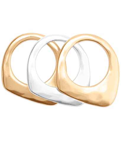 Lucky Brand Organic Metal Ring Stack