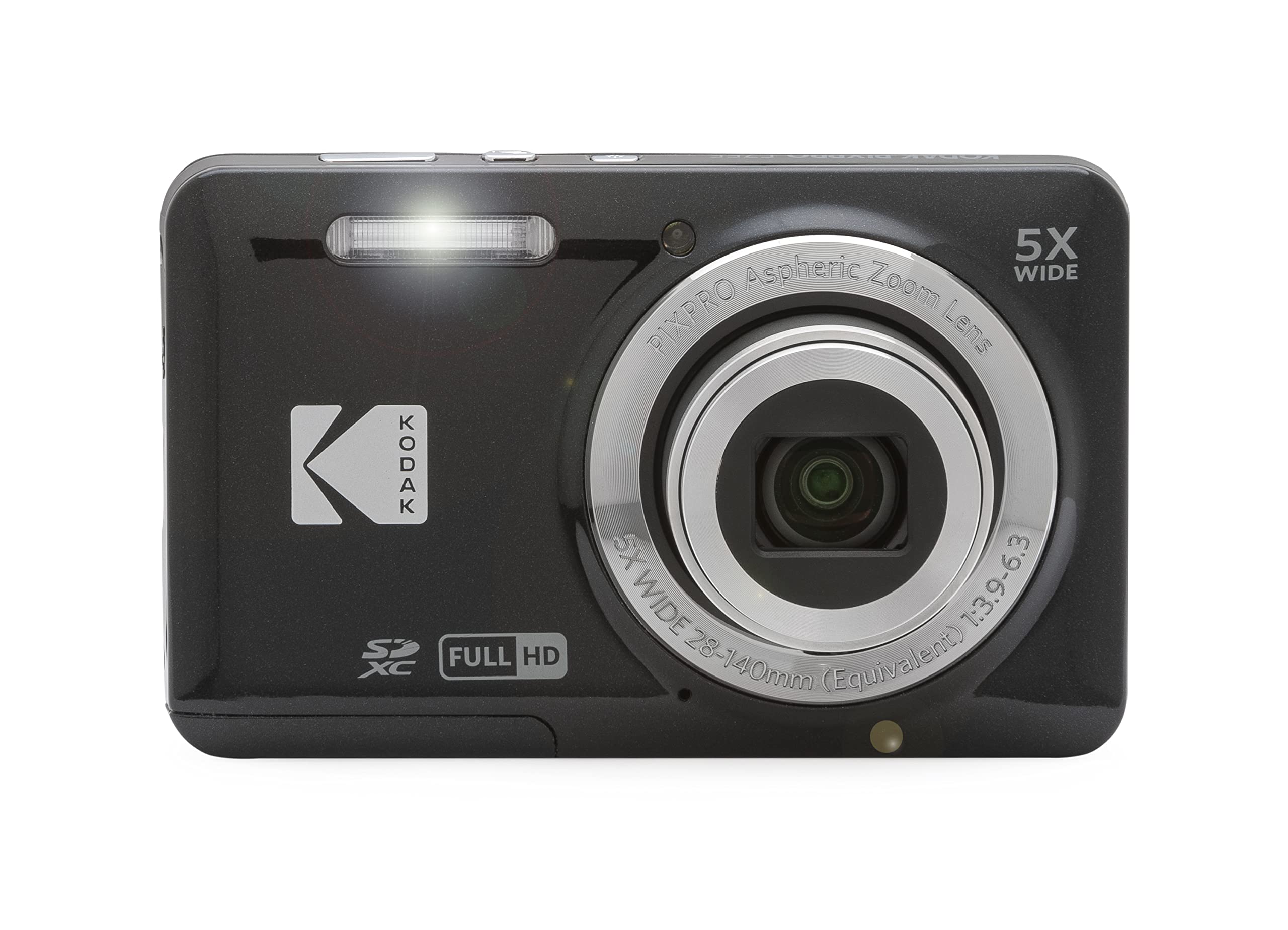 Kodak PIXPRO FZ55 Digital Camera (Black) + 32GB Memory Card + Point and Shoot Camera Case + Extendable Monopod + Lens Cleaning Pen + LCD Screen Protectors + Table Top Tripod – Ultimate Bundle