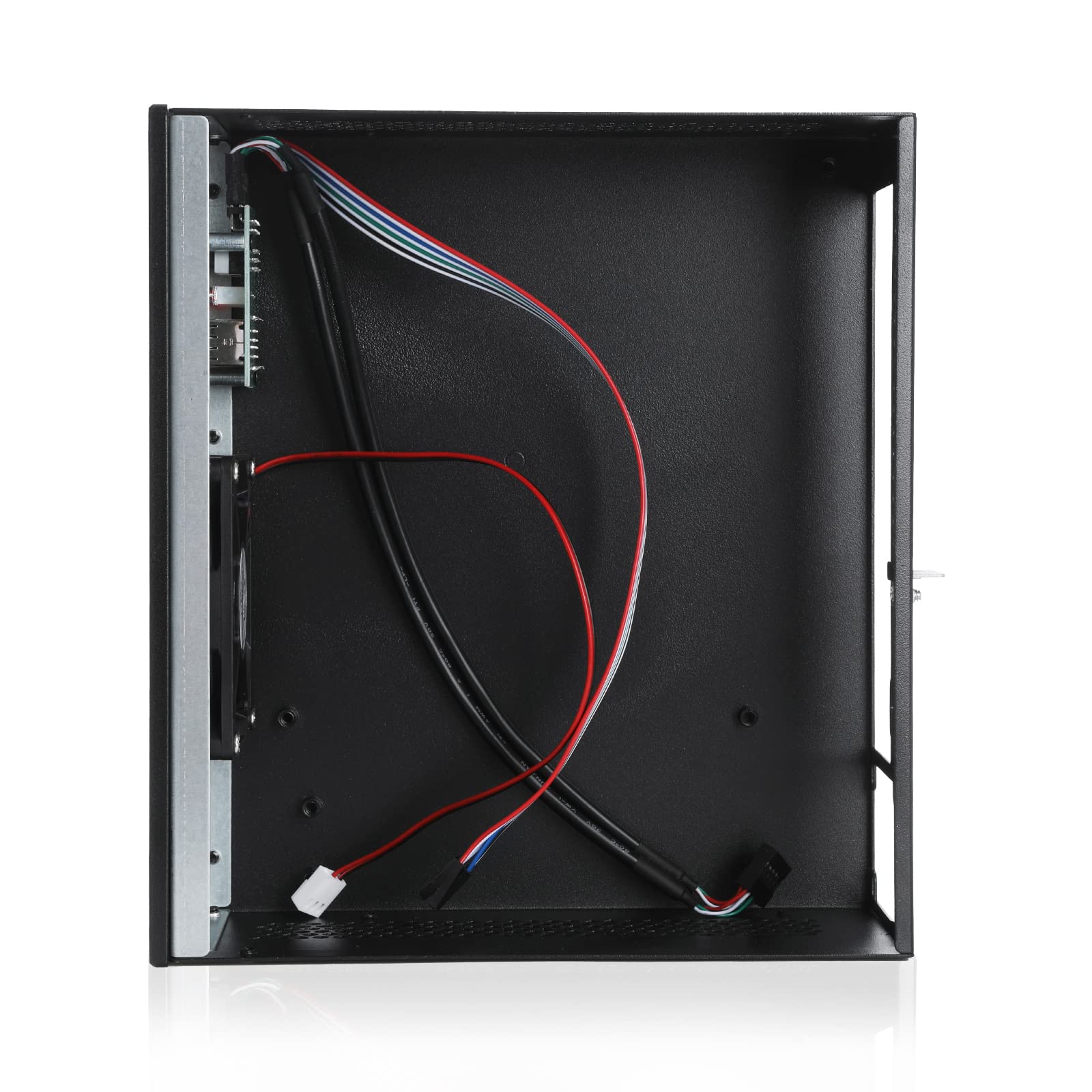 RackChoice Mini-ITX Desktop case Fit 1U Flex Power Supply… (Black)